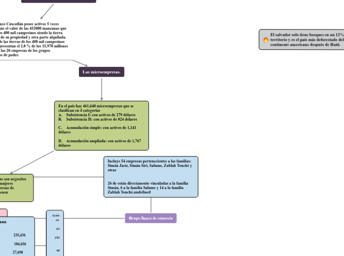 Formación Económica Social Salvadoreña - Mind Map